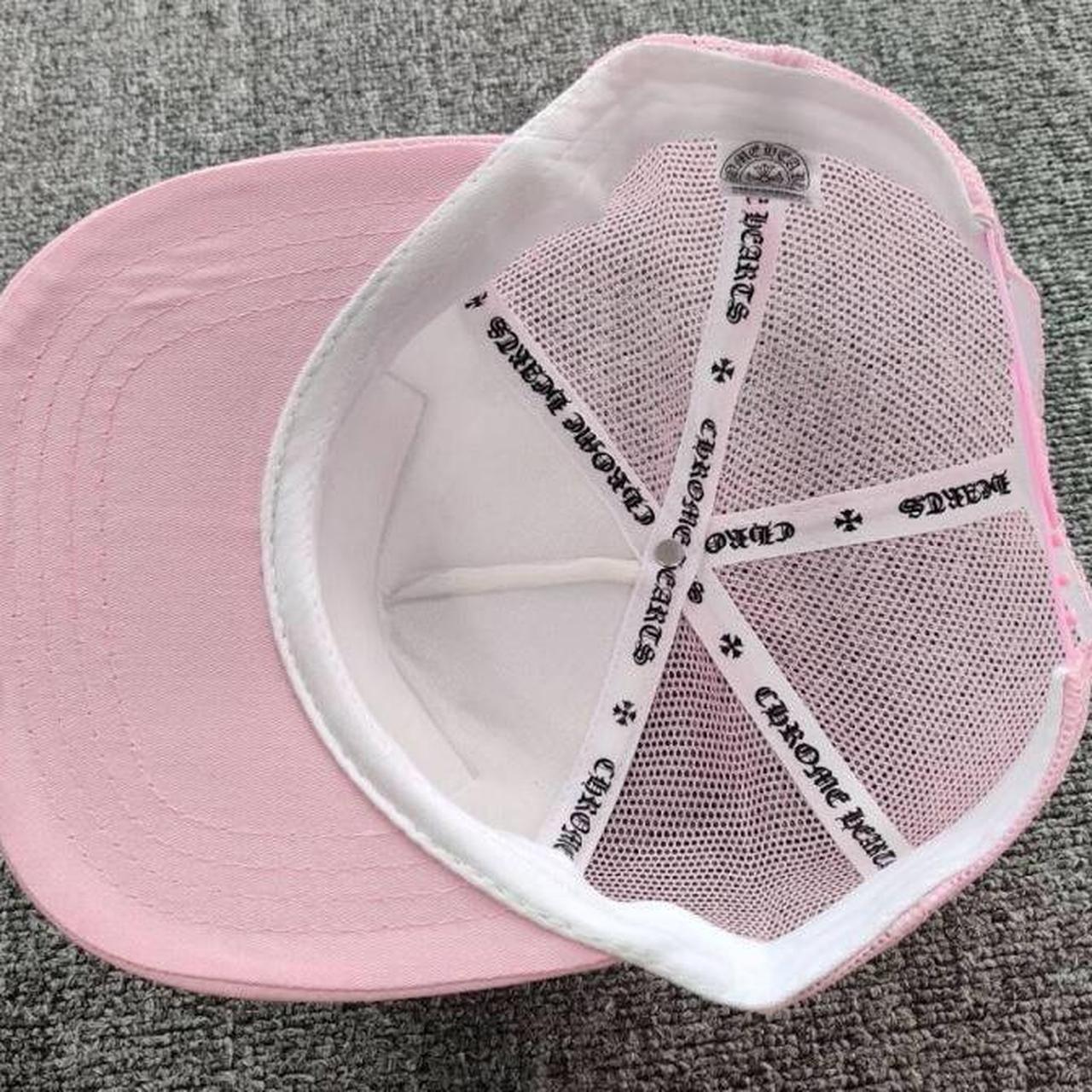 Vintage Chrome Hearts Pink Trucker Hat, kept in... - Depop