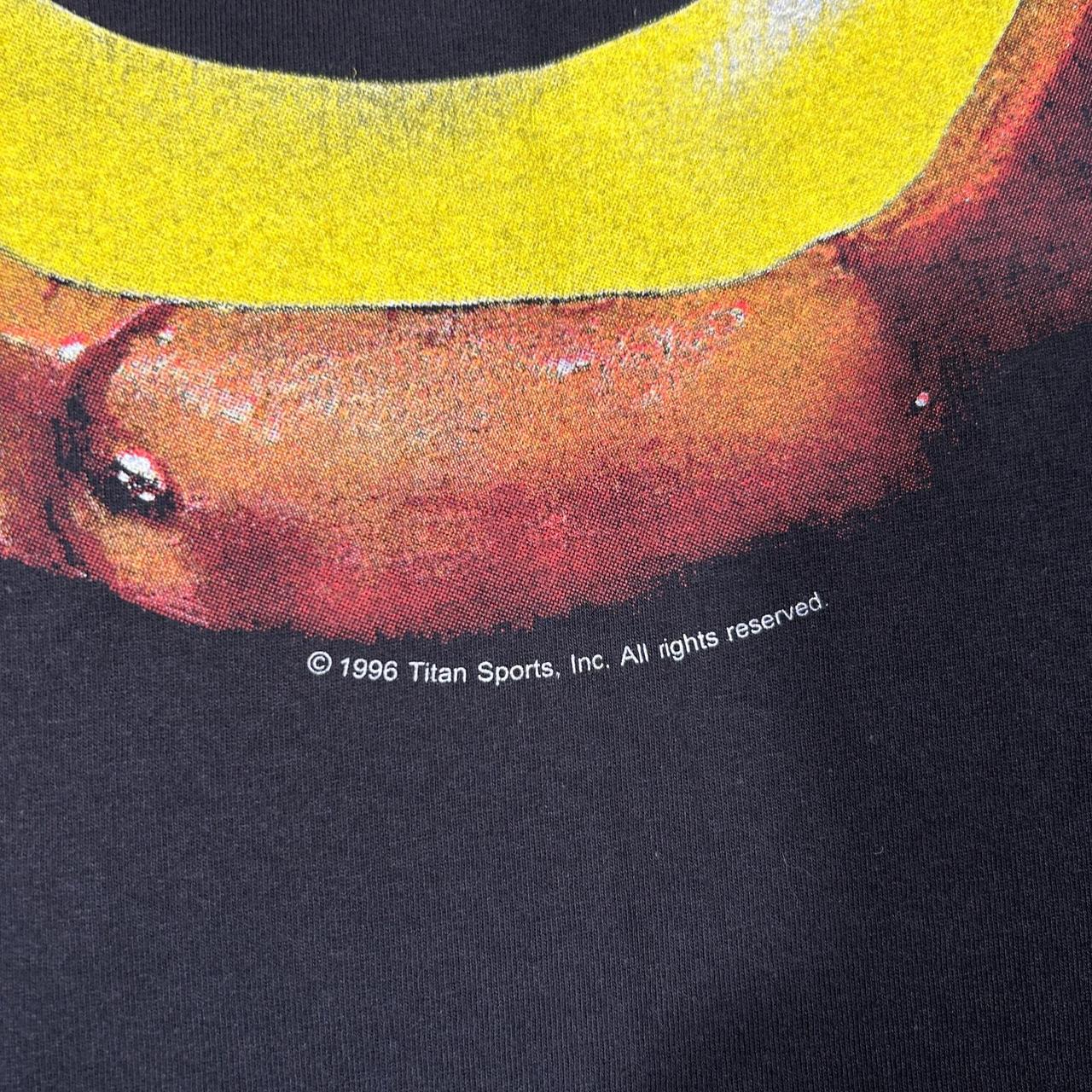 Vintage 1996 WWF Mankind Smiley Face WWE Size Large... | Depop