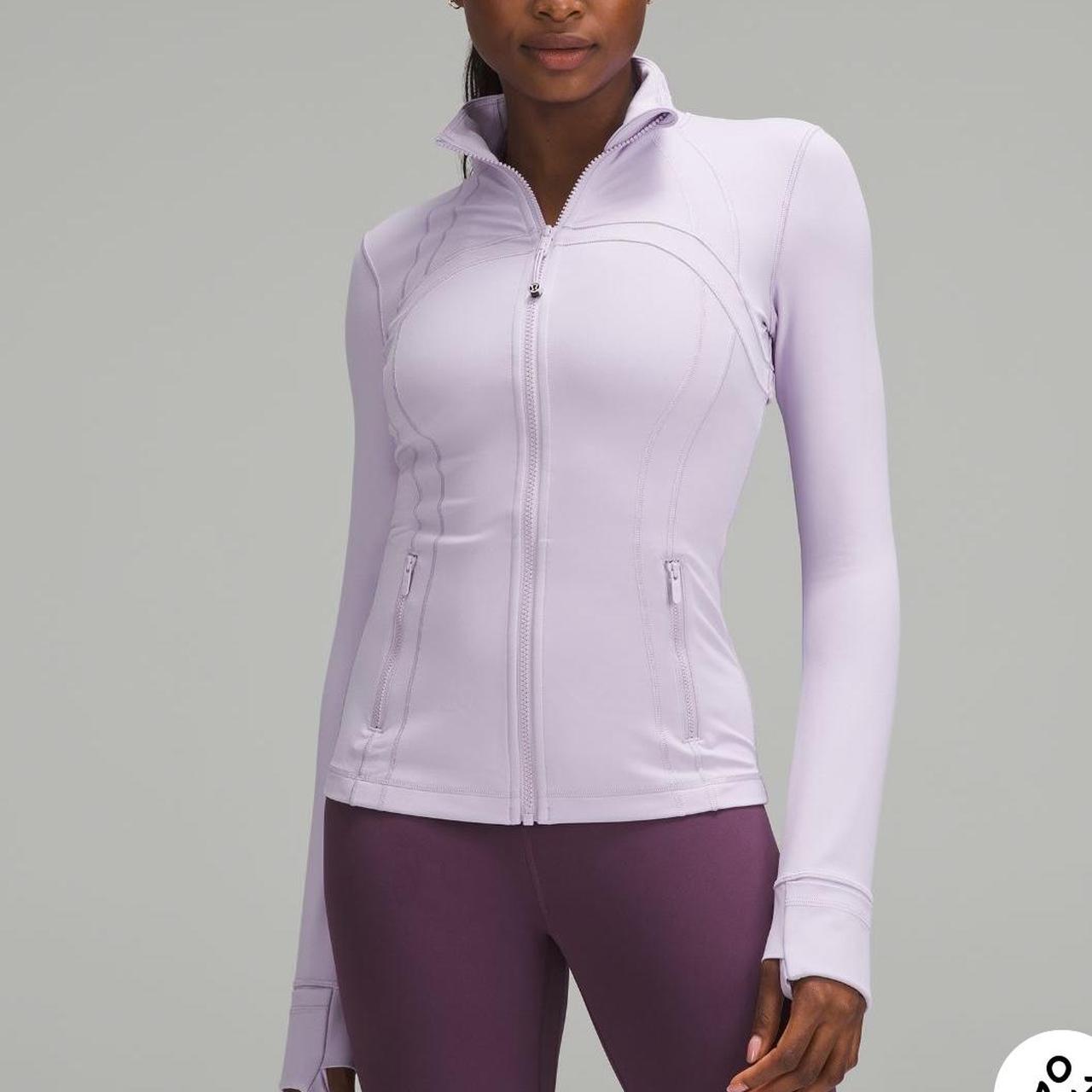 size 2, lululemon define jacket, light purple, and... - Depop
