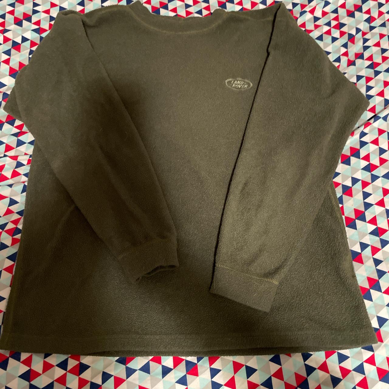 Small green Land Rover sweater - Depop
