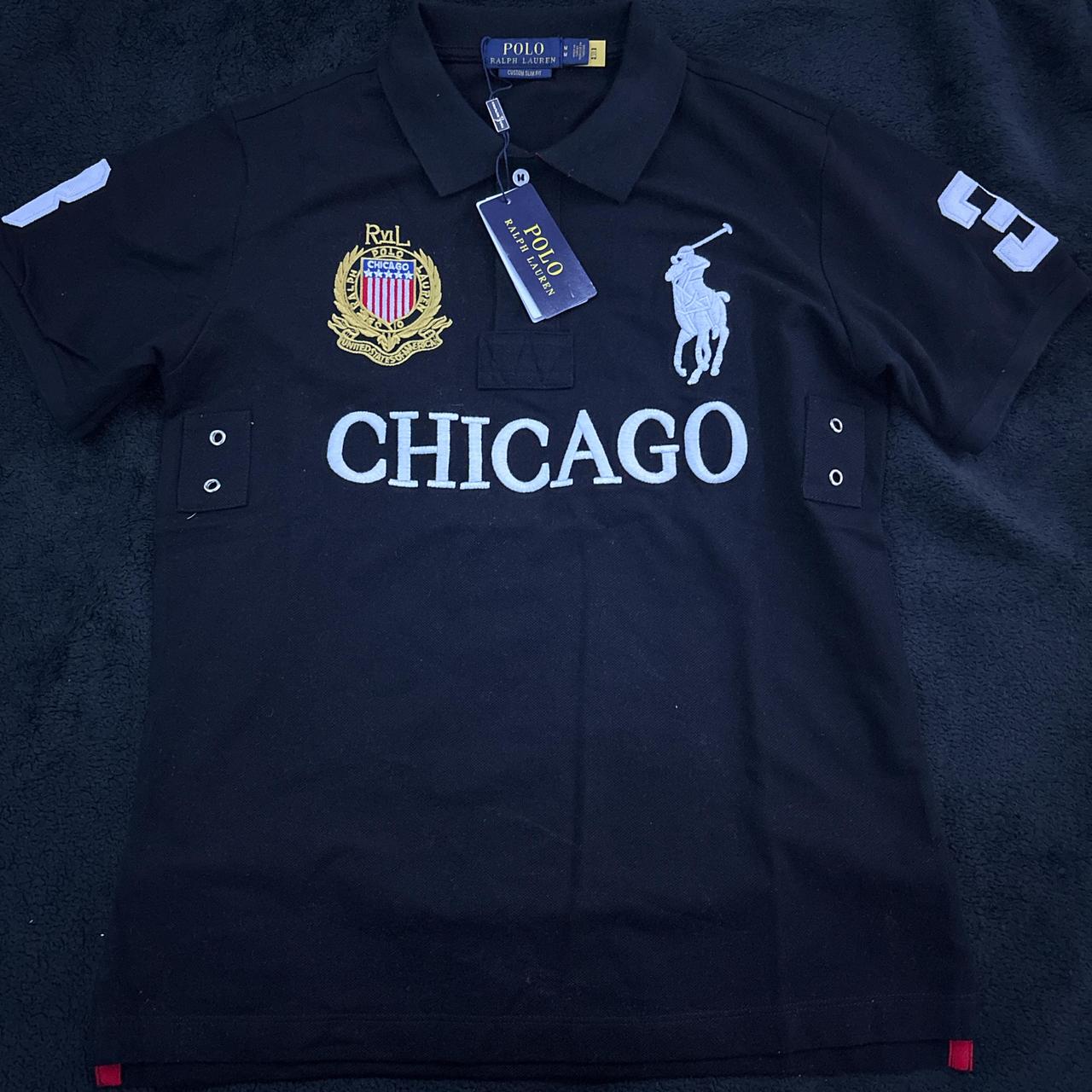 Ralph Lauren ‘Chicago’ Polo 👕🖤 Never Worn Size... | Depop