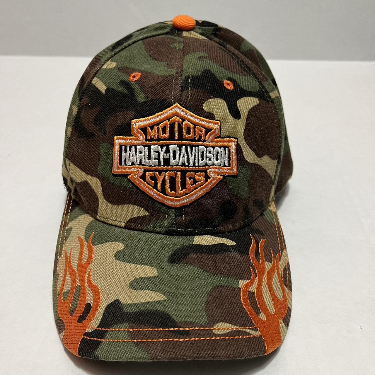 Harley Davidson Camo Hat #harleydavidsonhat... - Depop