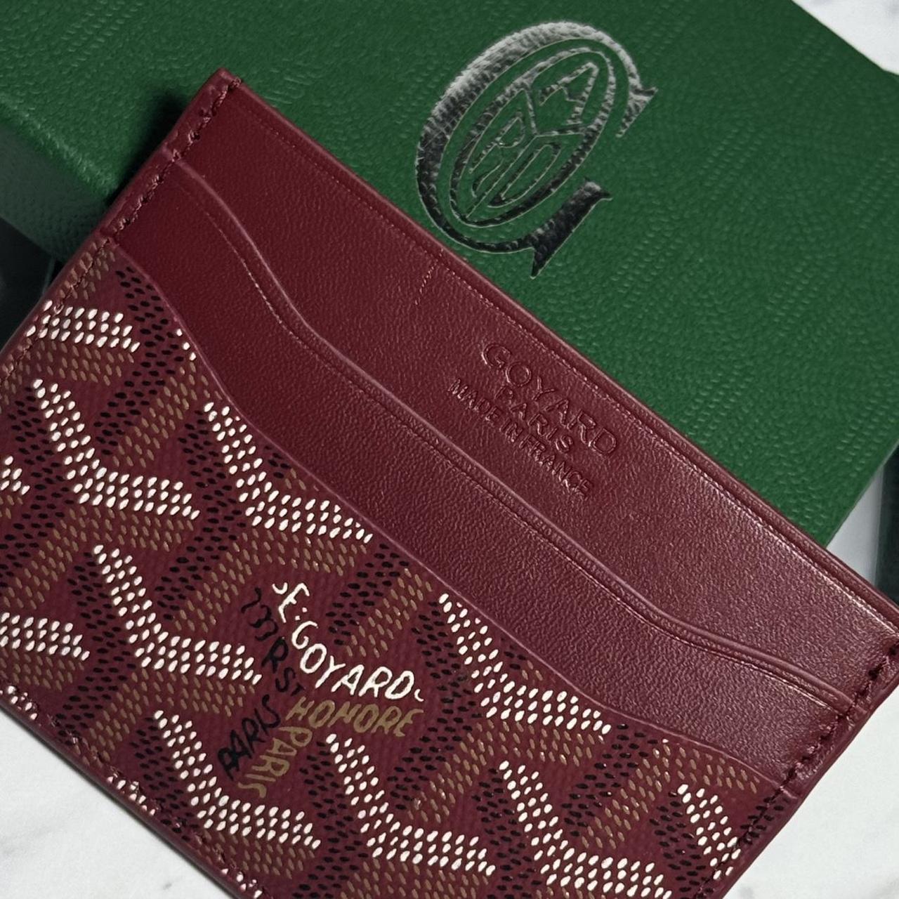 Burgundy & Orange Guts Card Wallet Send... | Depop