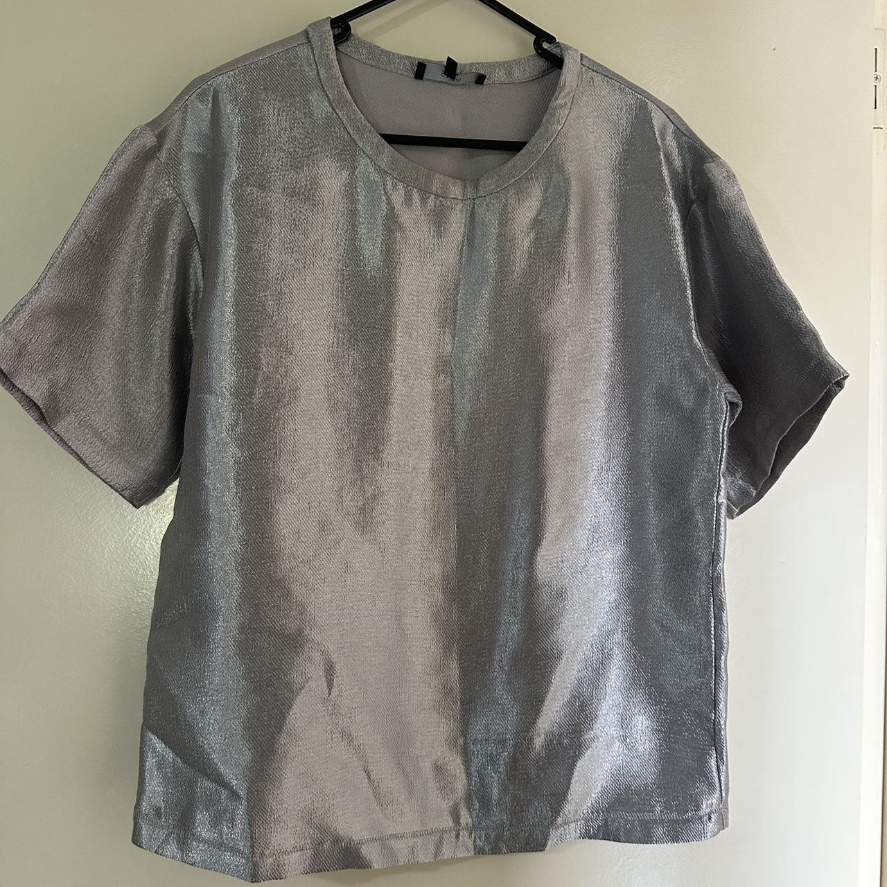 Saba Metallic Boxy Top Size 8 | Depop