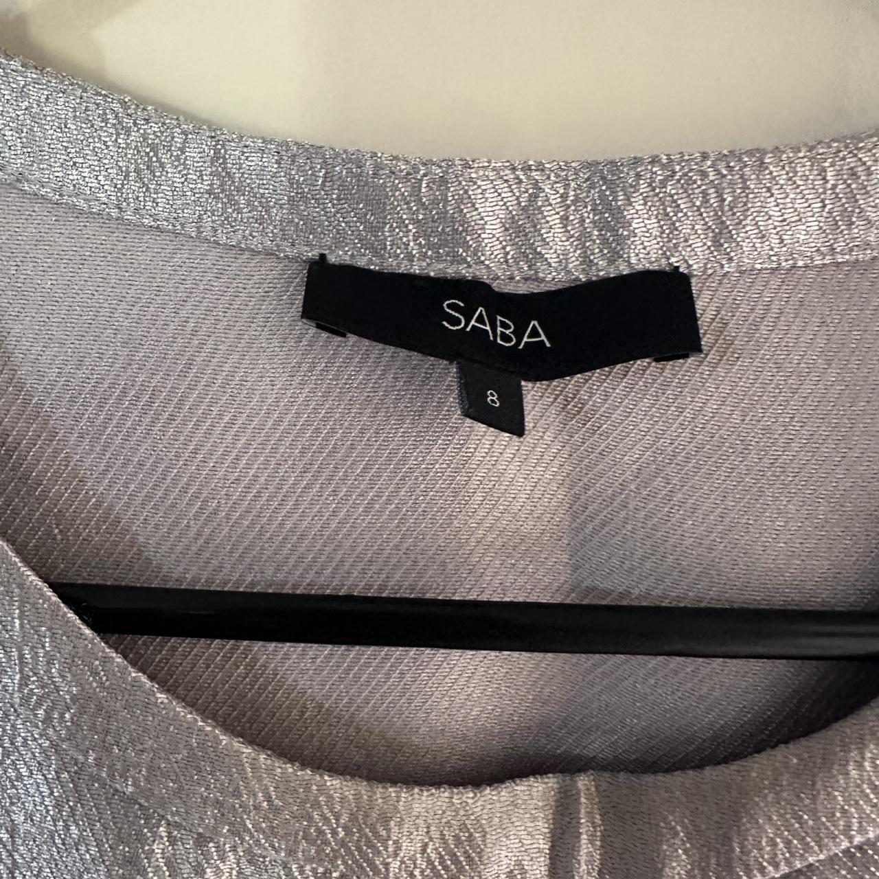 Saba Metallic Boxy Top Size 8 | Depop
