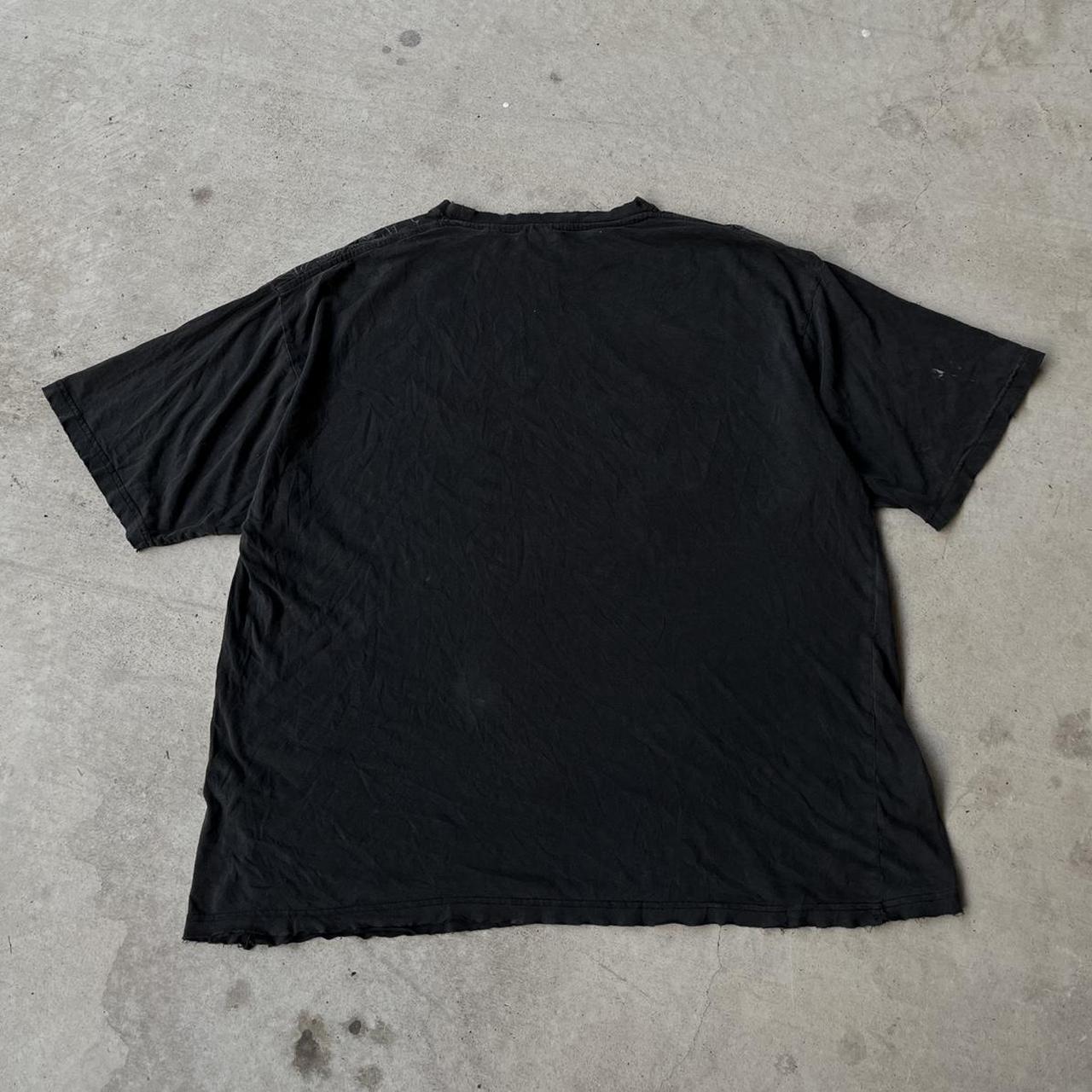 Vintage Y2K Affliction Esque Tee Small Holes... - Depop