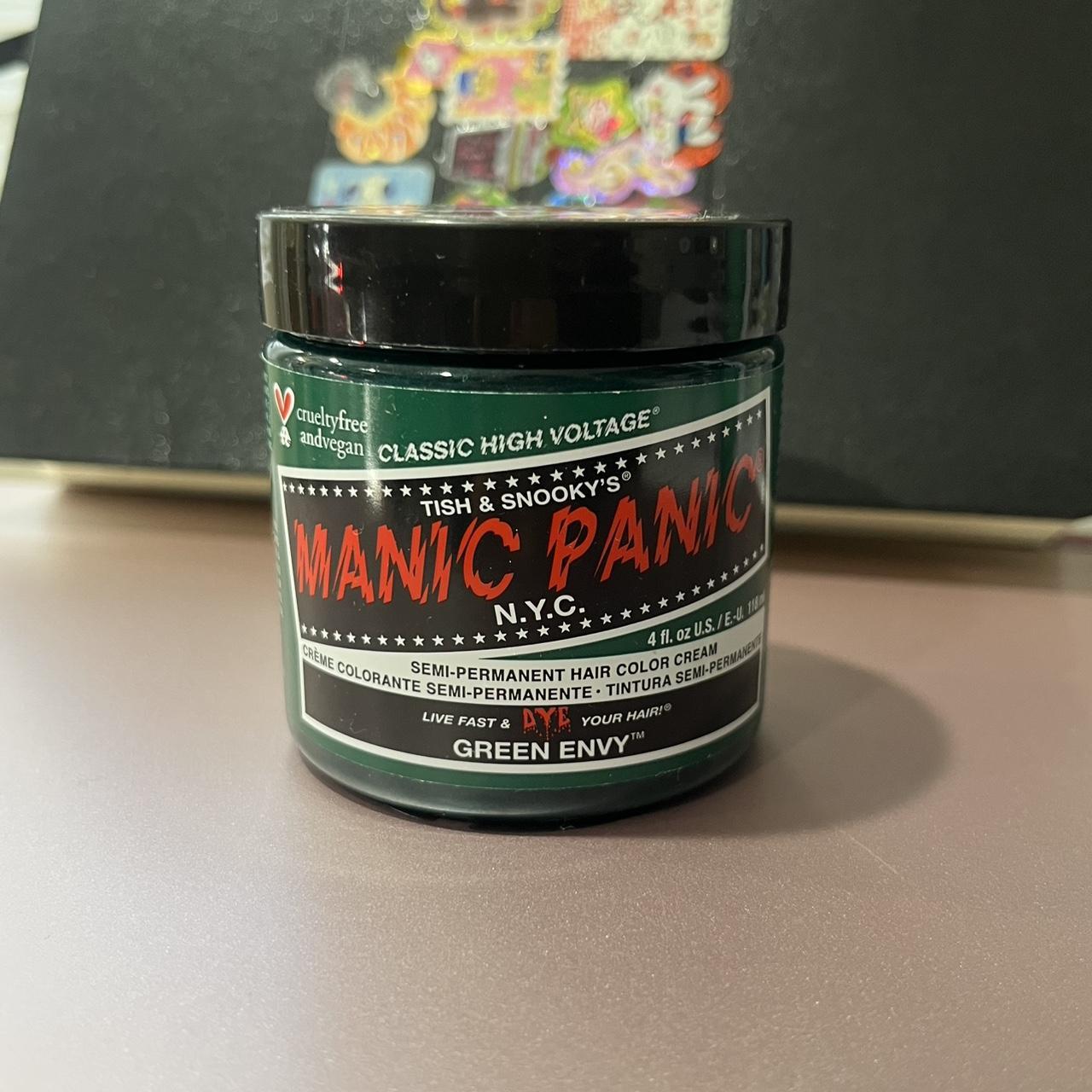 Manic Panic Green Envy opened but DID NOT USE!!... | Depop