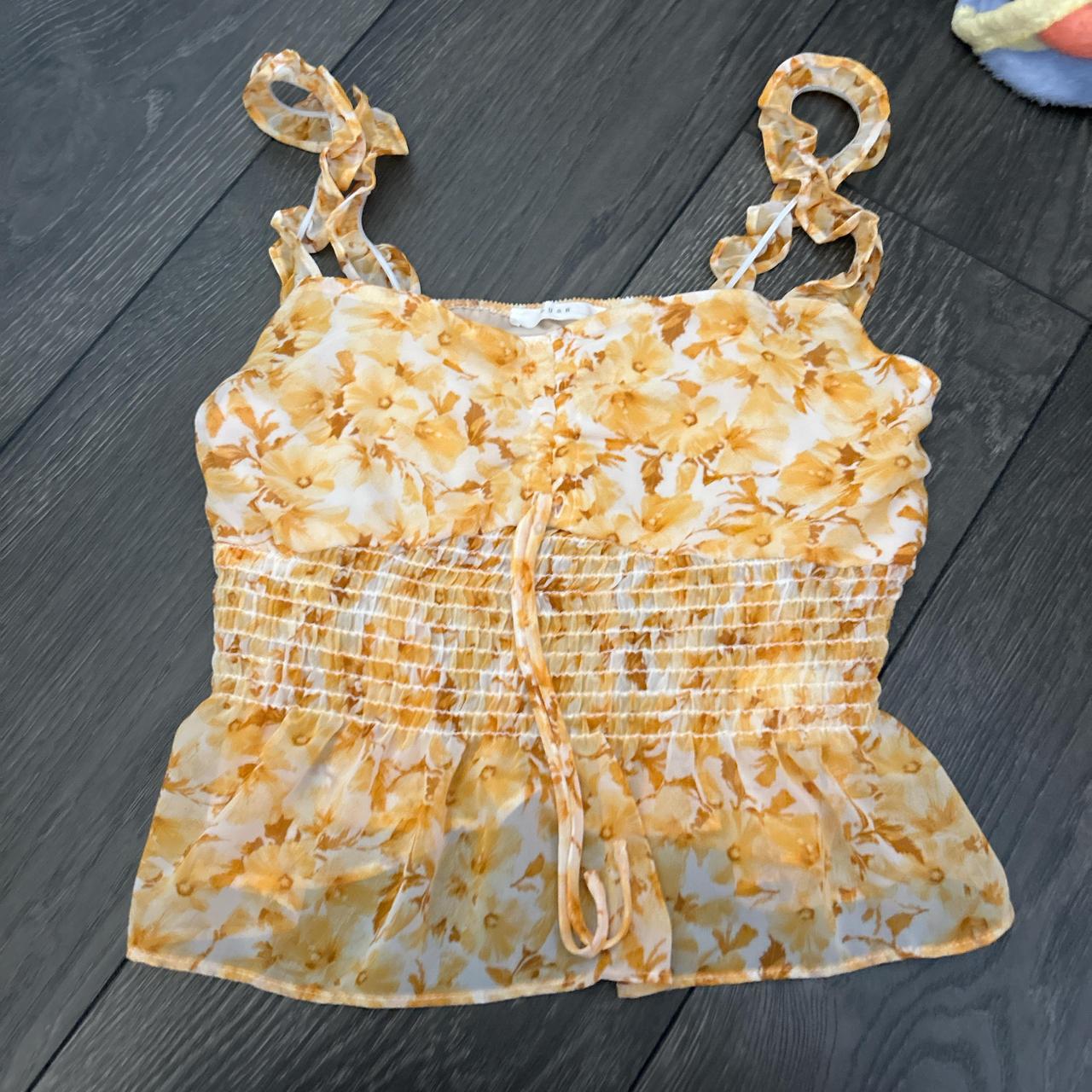 Lush Floral Summer Top Size S - Depop