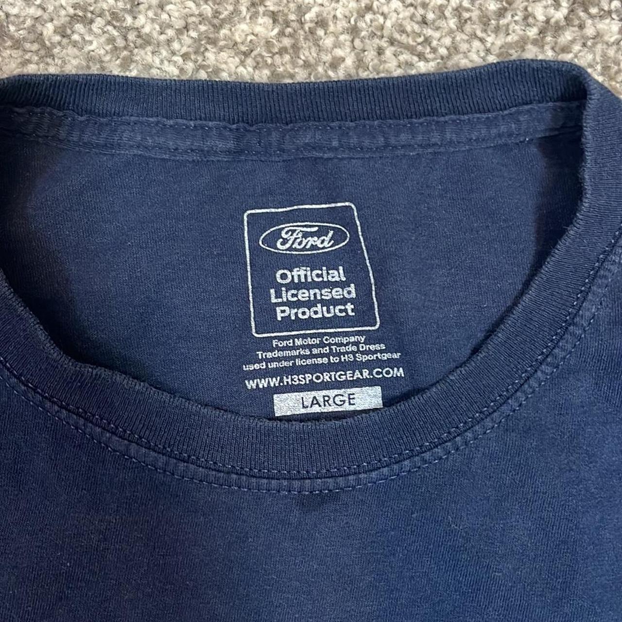 Large Navy blue Ford official licensed men’s tee shirt. - Depop