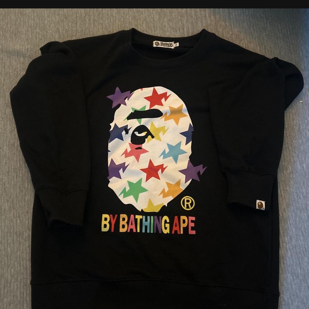 bape crew neck very great condition used about 2... | Depop