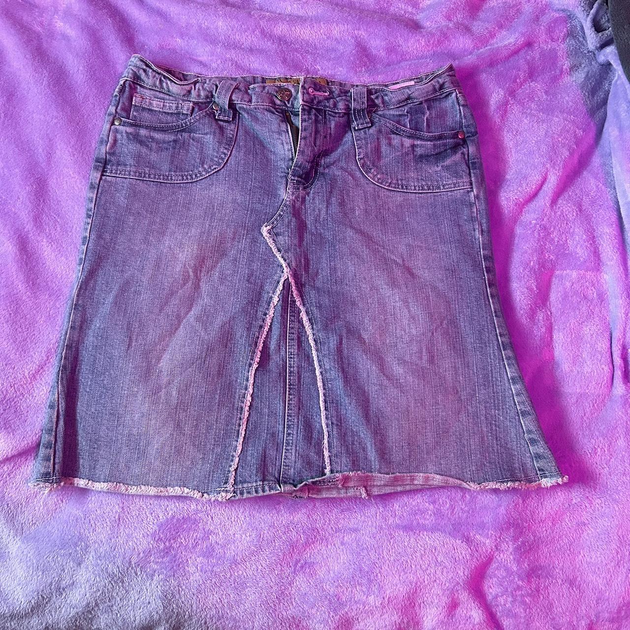 Medium Denim Skirt Hint Jeans Skirt Denim Jeanskirt Depop