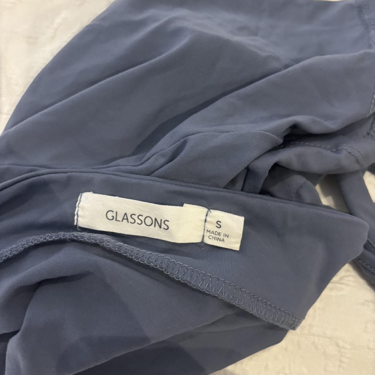 bluey gray glassons halter neck - Depop