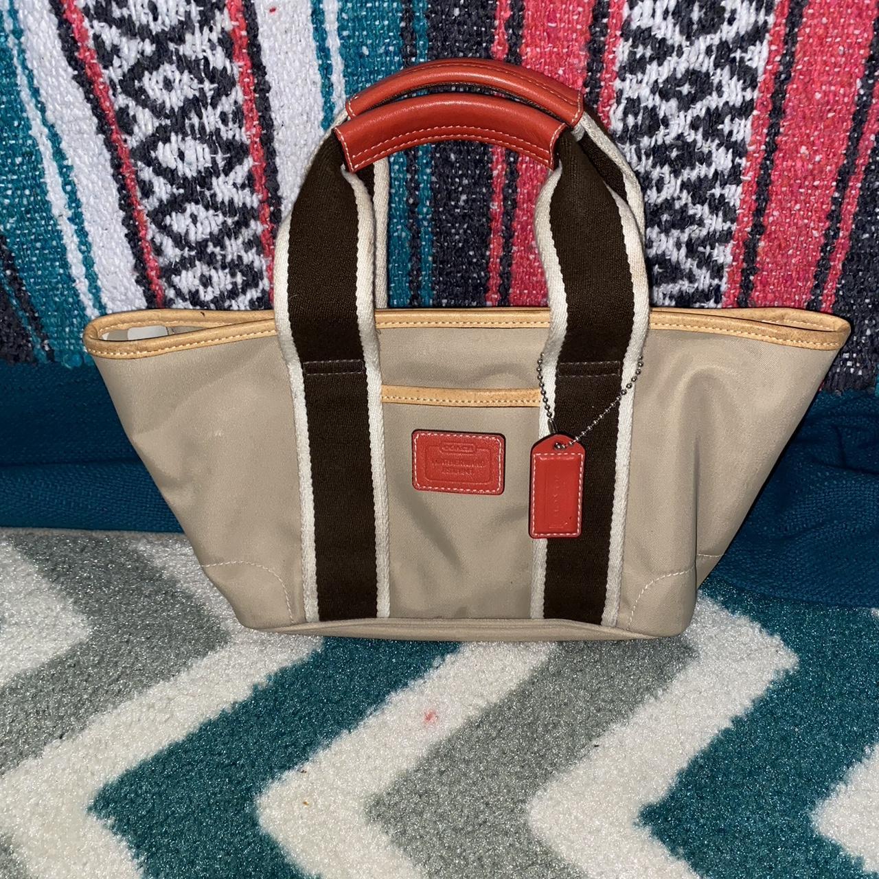 Coach Tan and Cream Shoulder Bag #coach #shoulderbag... - Depop