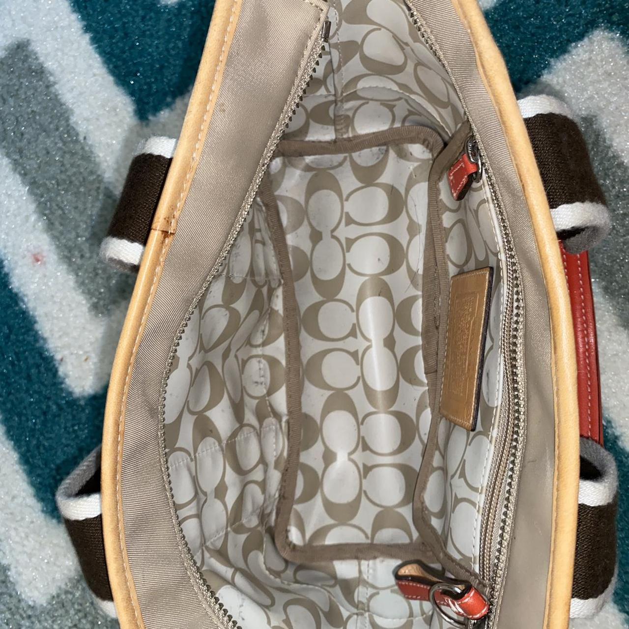 Coach Tan and Cream Shoulder Bag #coach #shoulderbag... - Depop