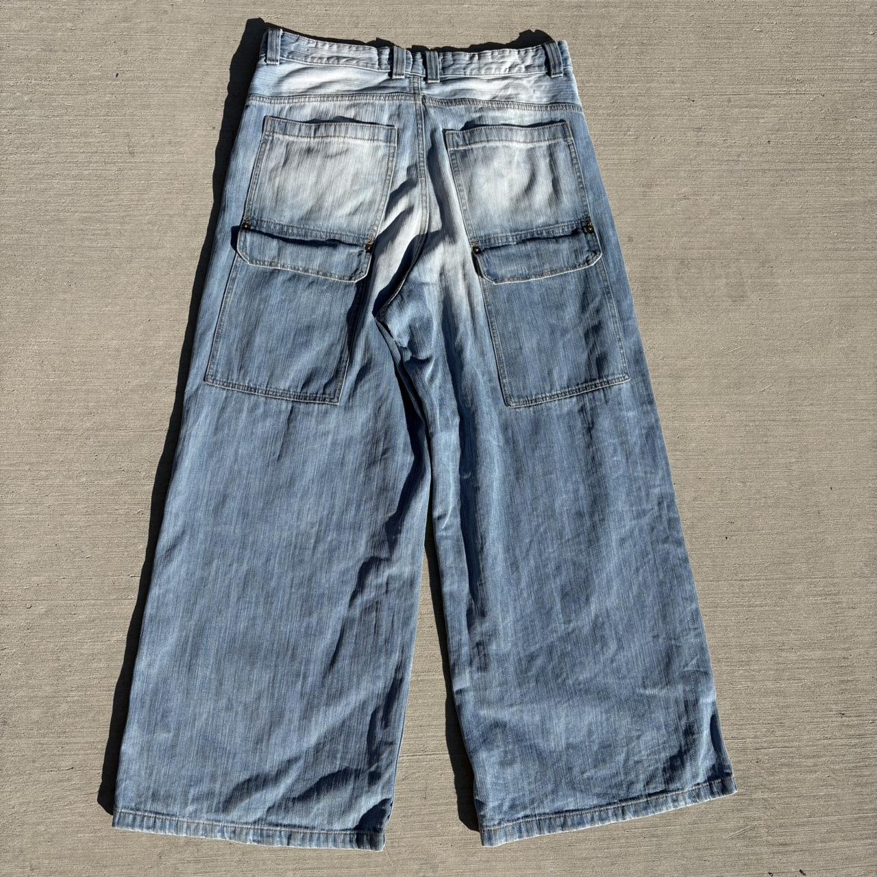 Bershka Colossal Baggy Jeans Measurements: 34/33 - Depop