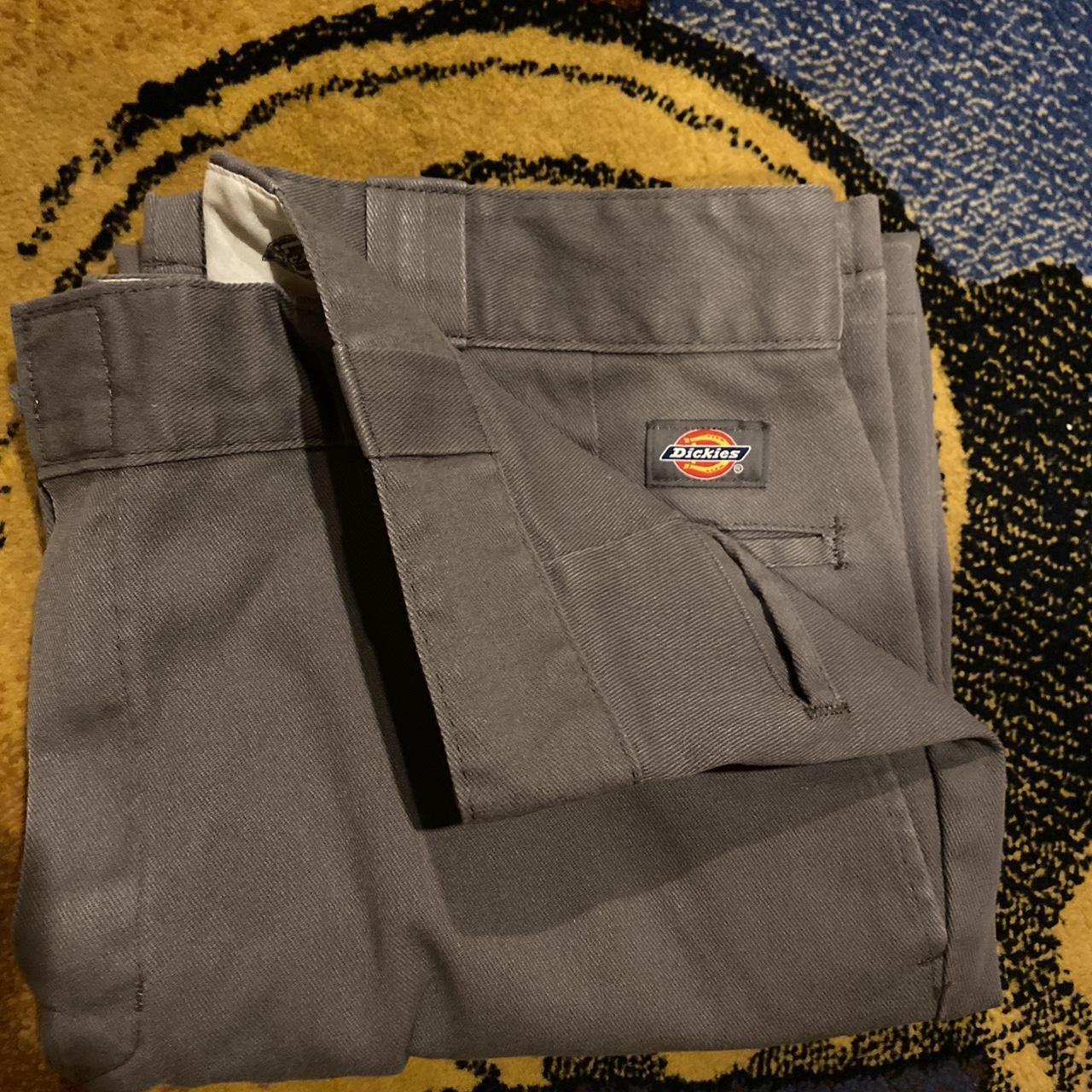 DICKIES Grey Pants Size: 36 by 30 - Depop