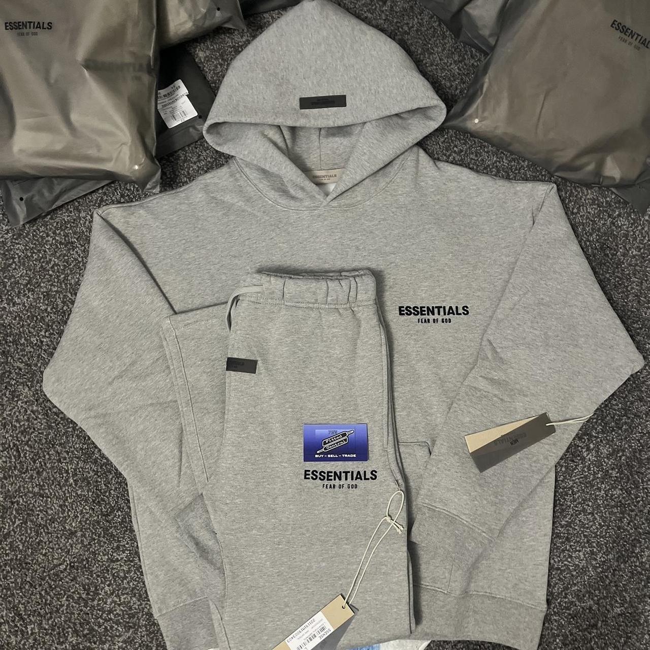 🚨HIGHEST OFFER TAKES🚨 SS22 Essentials HOODIE “Dark... | Depop