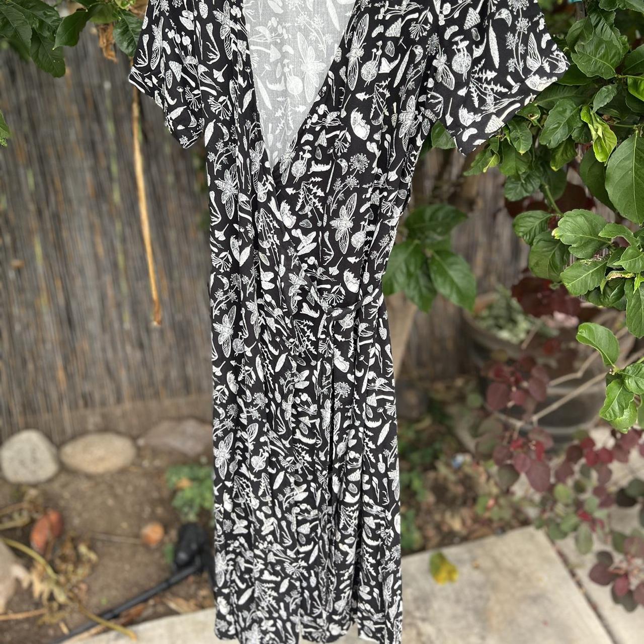 Disturbia moth and fungi wrap dress 🍄 fits anywhere... - Depop