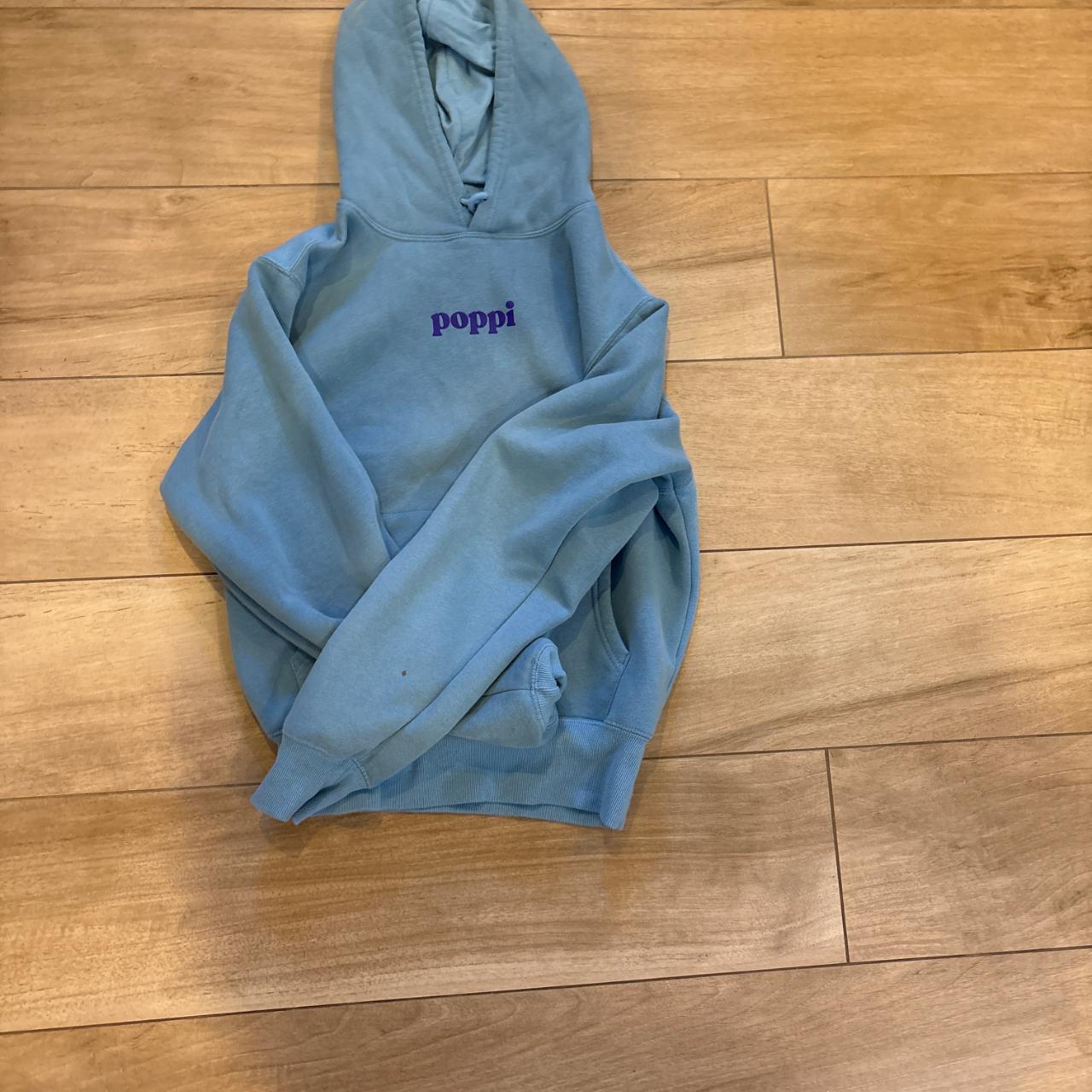 Blue poppi sweatshirt | Depop