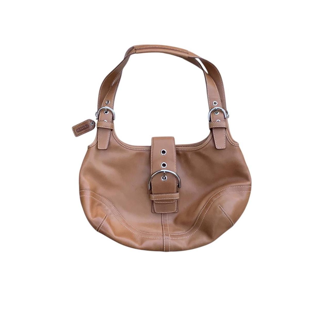 Authentic Coach Leather shoulder bag , great... - Depop