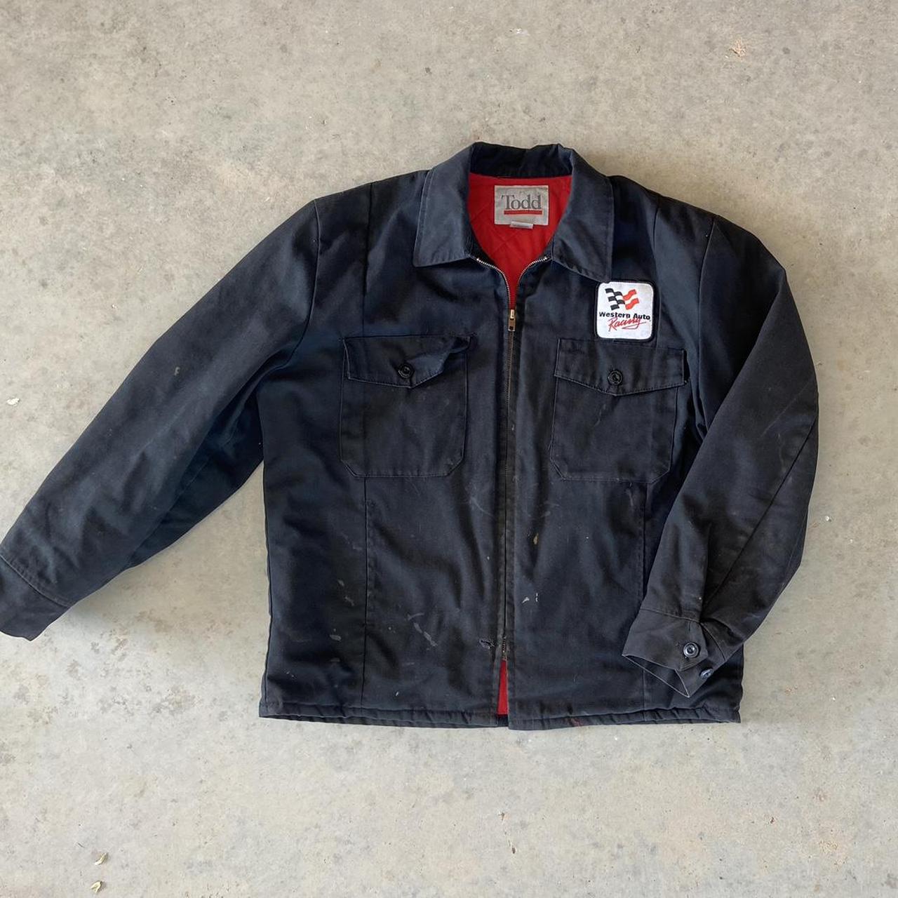 Vintage Western Auto Racing jacket, size Large, some... - Depop