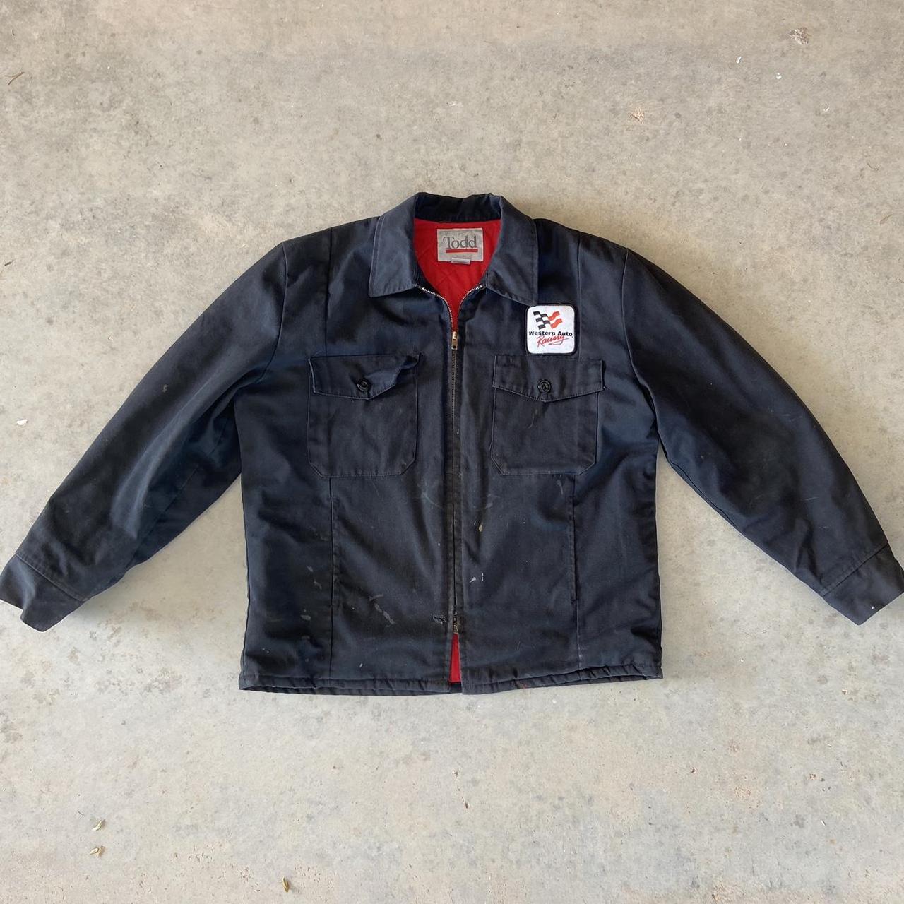 Vintage Western Auto Racing jacket, size Large, some... - Depop