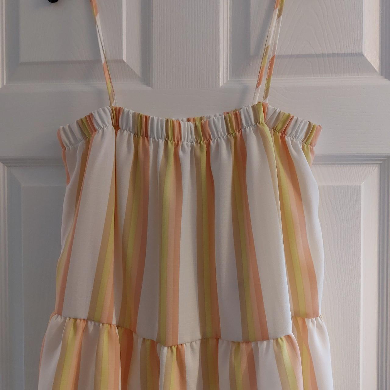 New Look multi coloured cami top. Size 16. Worn a... - Depop