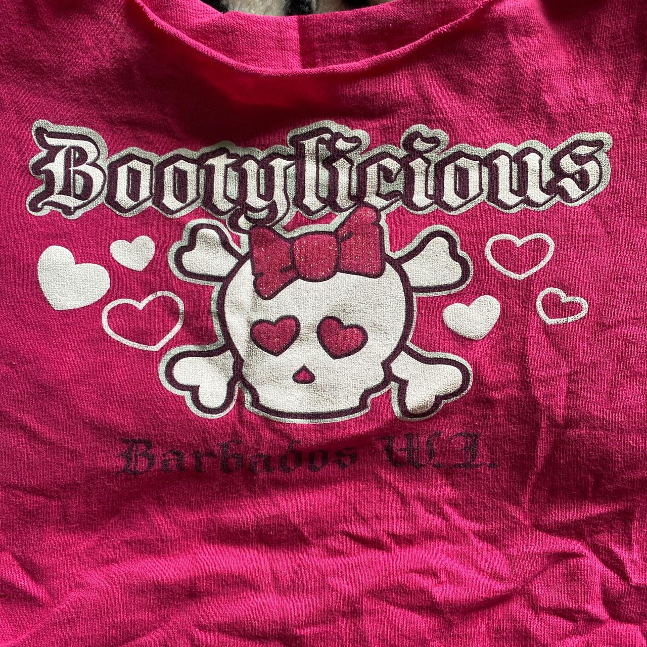 pink graphic crop top - Depop