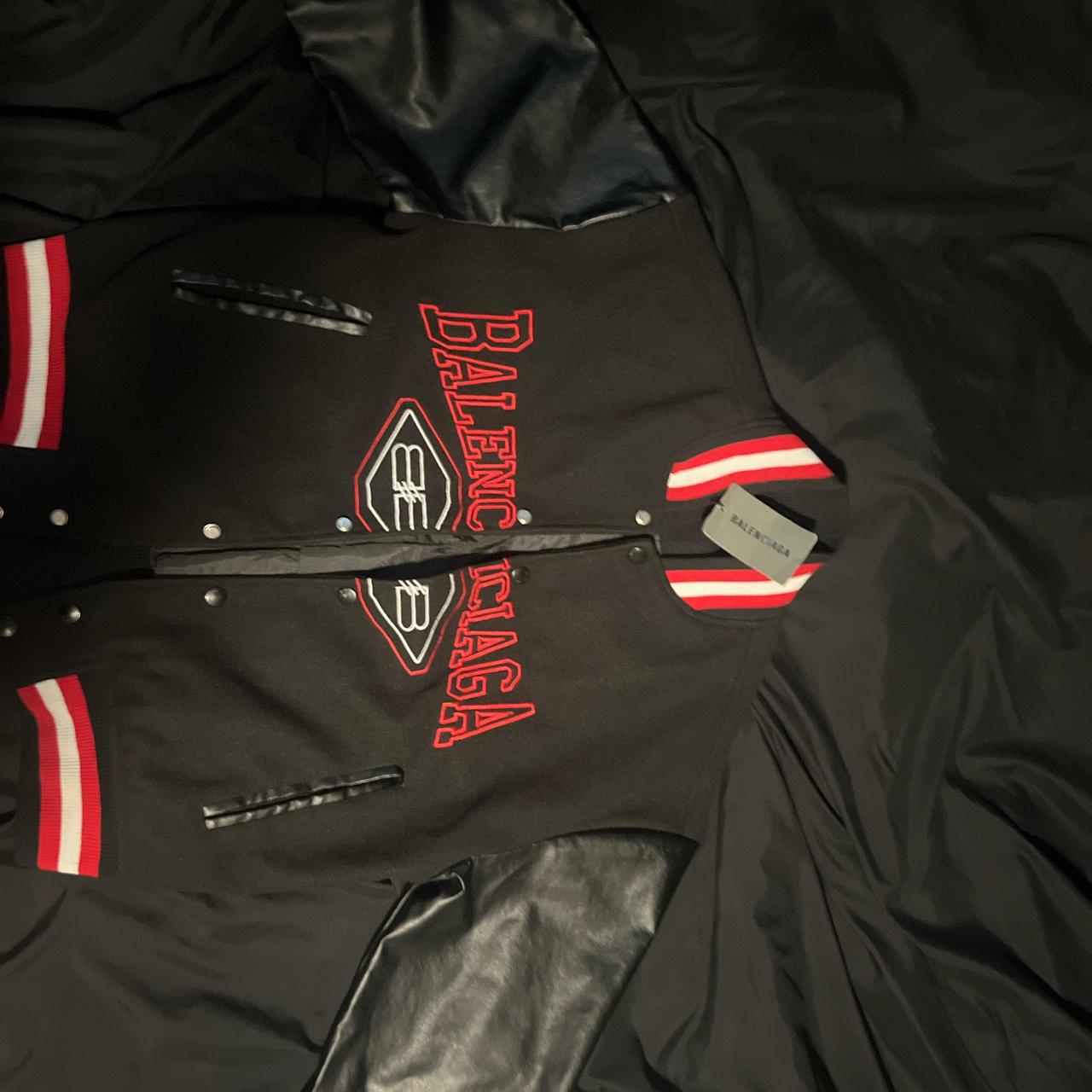 Balenciaga Varsity jacket worn at least 3 times - Depop