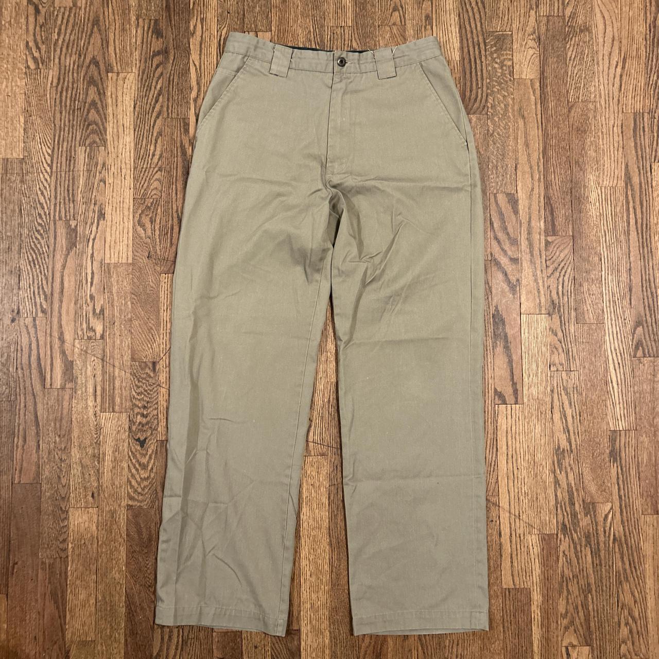 Mens Vintage Y2K Volcom chino pants Size - 34 x 32 Tan - Depop