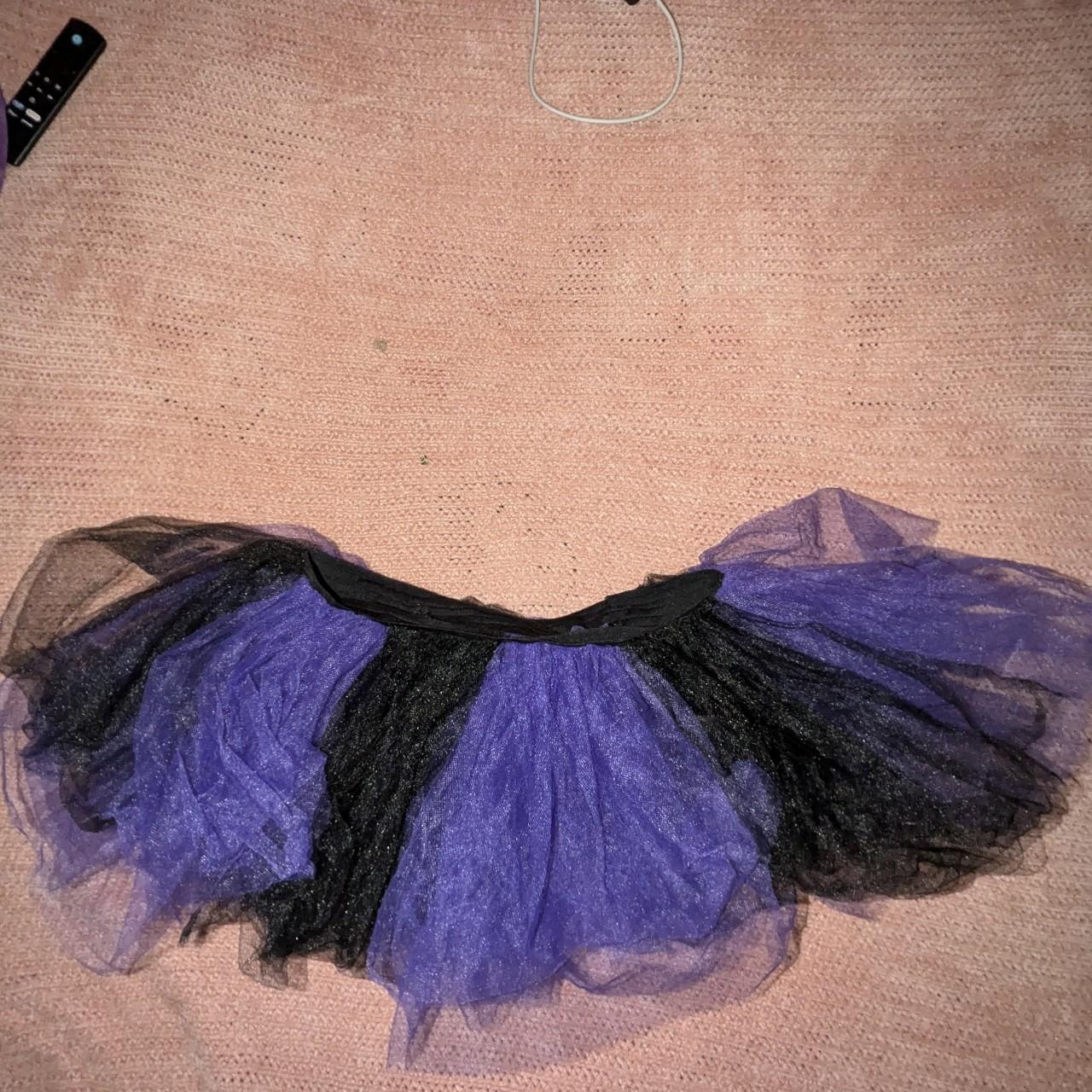 Black and purple scene tutu size medium... - Depop