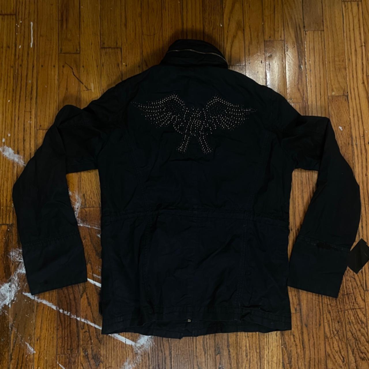 Vintage Visual Kei-style Black Jacket Sleek black... - Depop