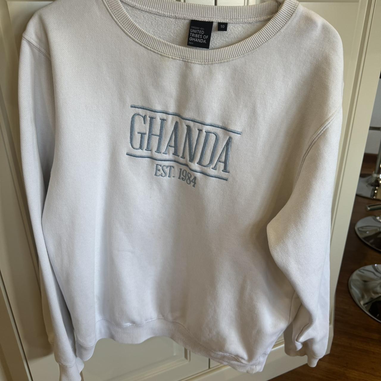 White Ghanda Jumper - Depop