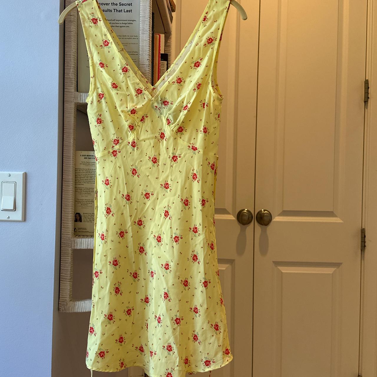 Réalisation Par floral yellow mini dress Size xxs... - Depop