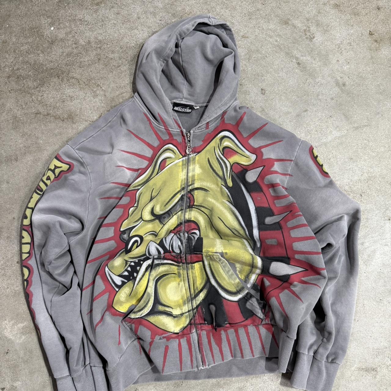 Hellstar zip-up Hoodie | Depop