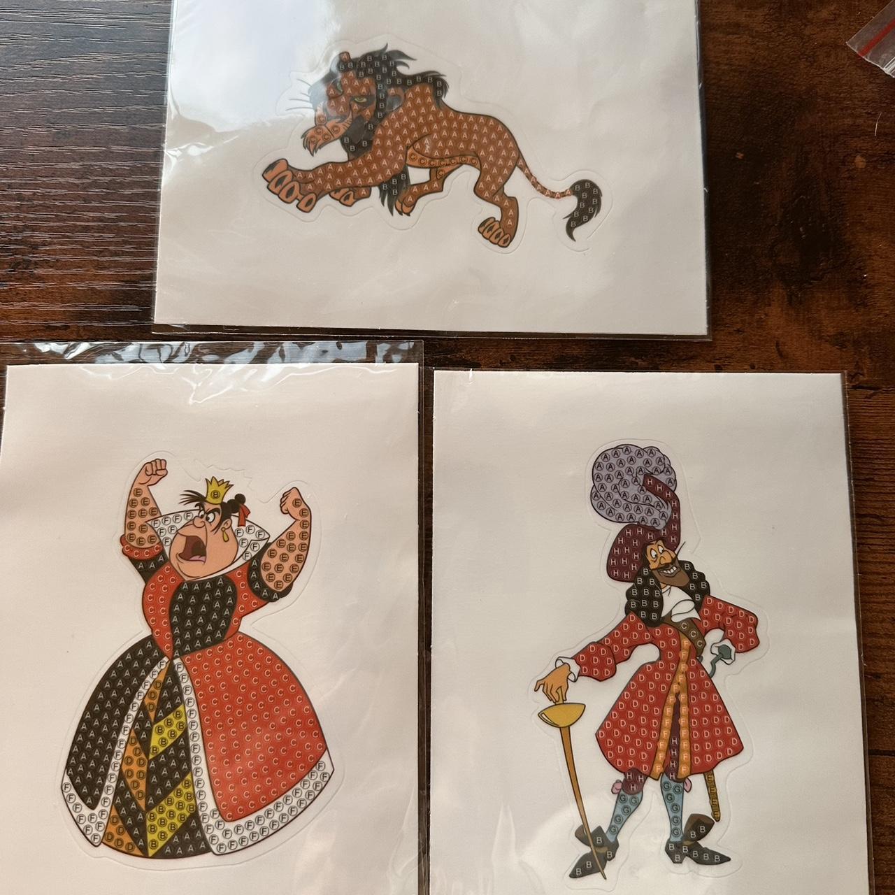 Disney 100 Crystal Art Stickers 💎: #34 Captain Hook,... | Depop