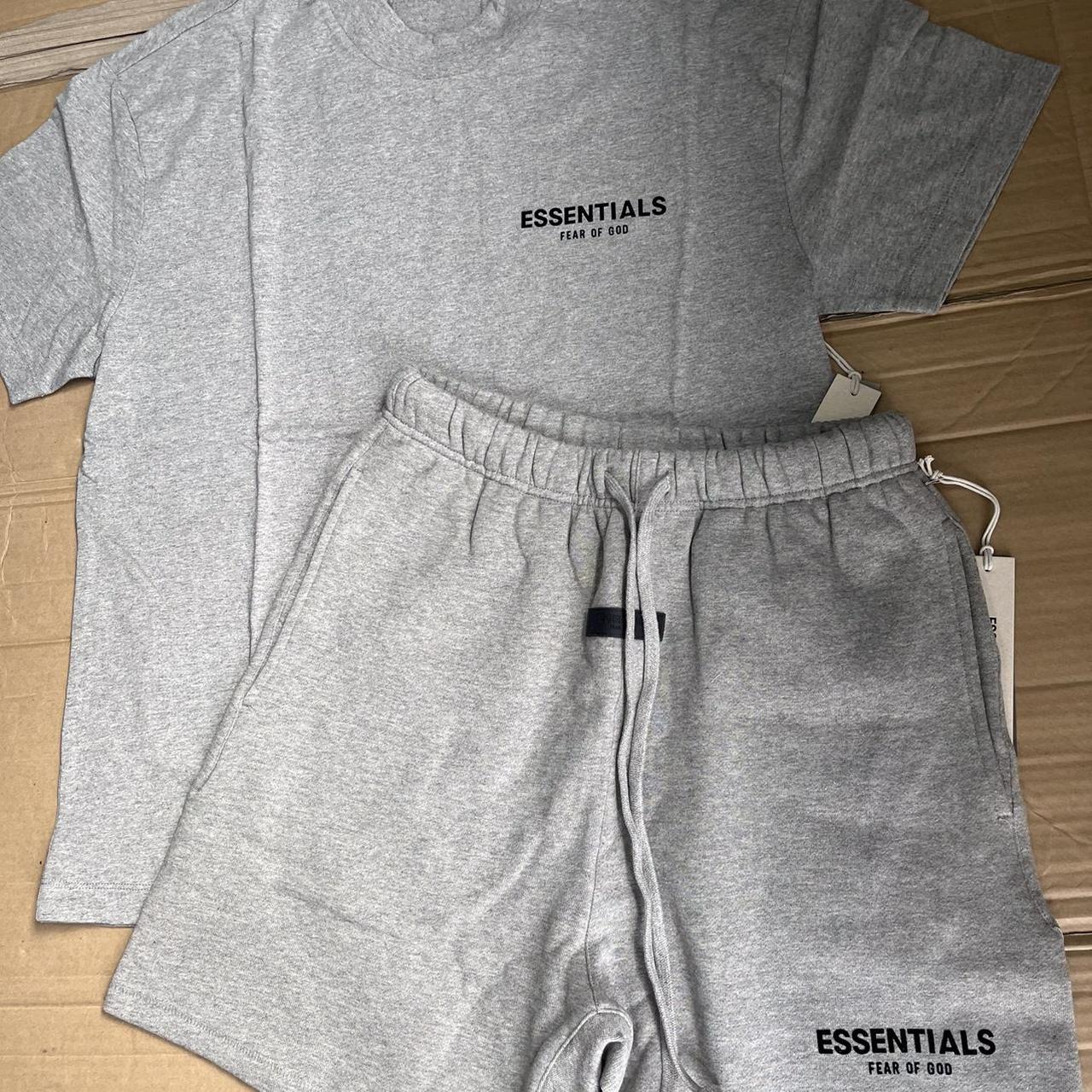 FOG Essential SS22 Dark oatmeal ss22 T-shirt short... - Depop