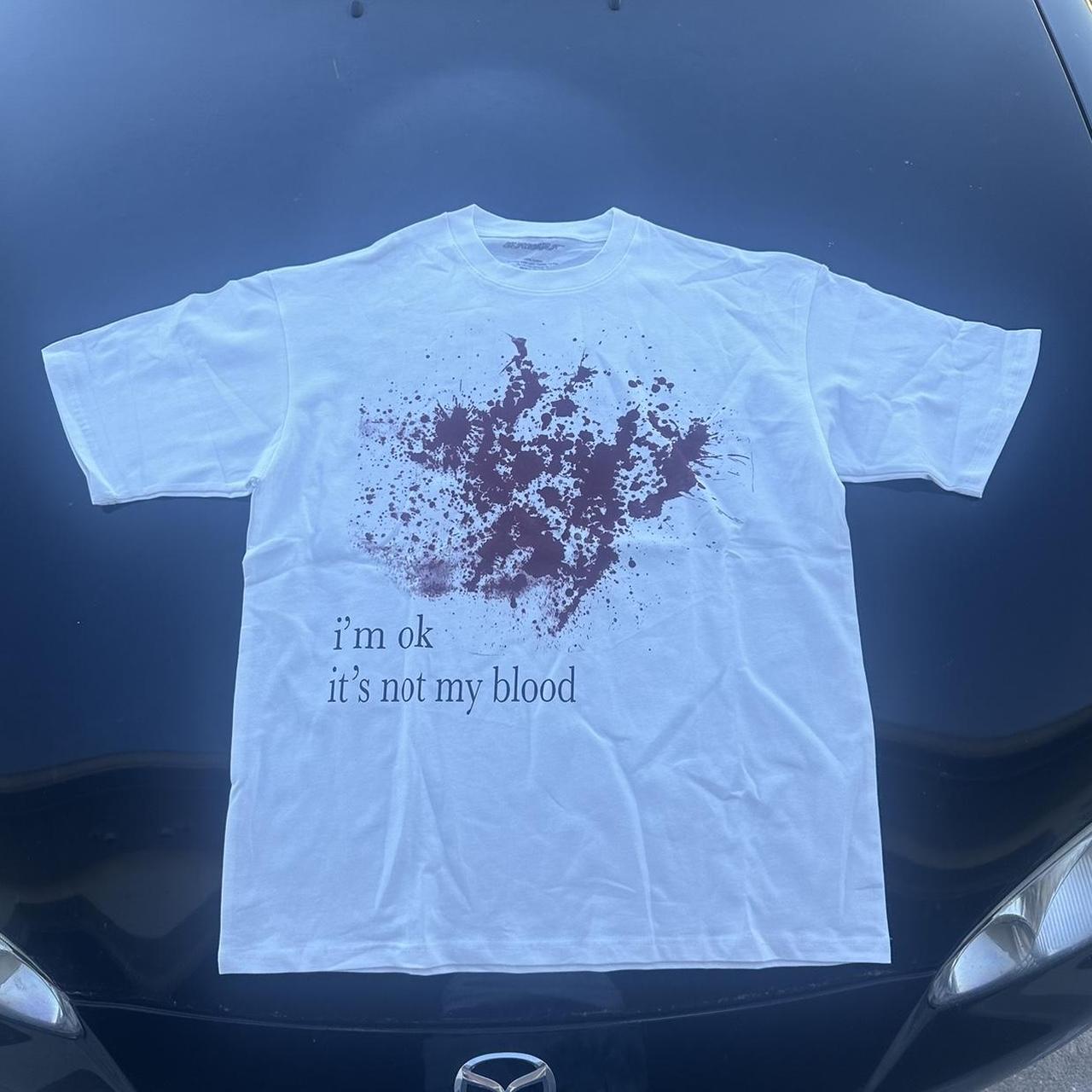 White Ken Carson AGC Tour Merch T-Shirt I'm ok it's... - Depop