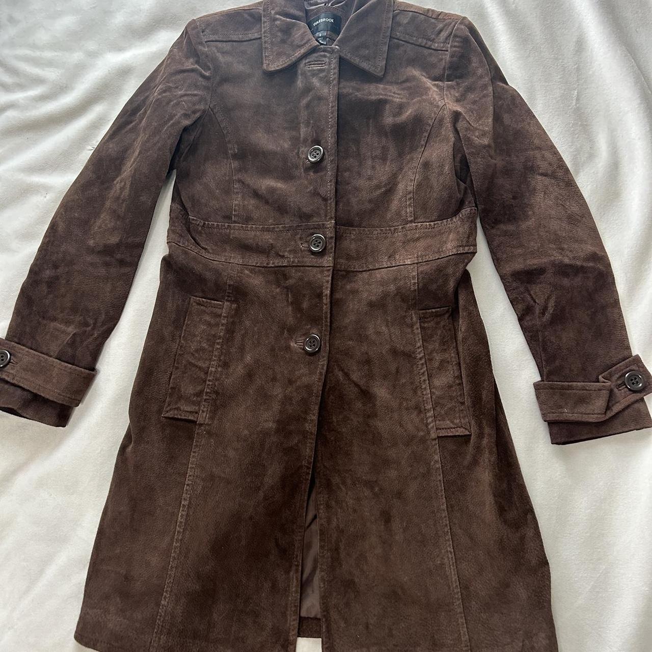 Vintage long brown suede duster jacket Stunning... - Depop