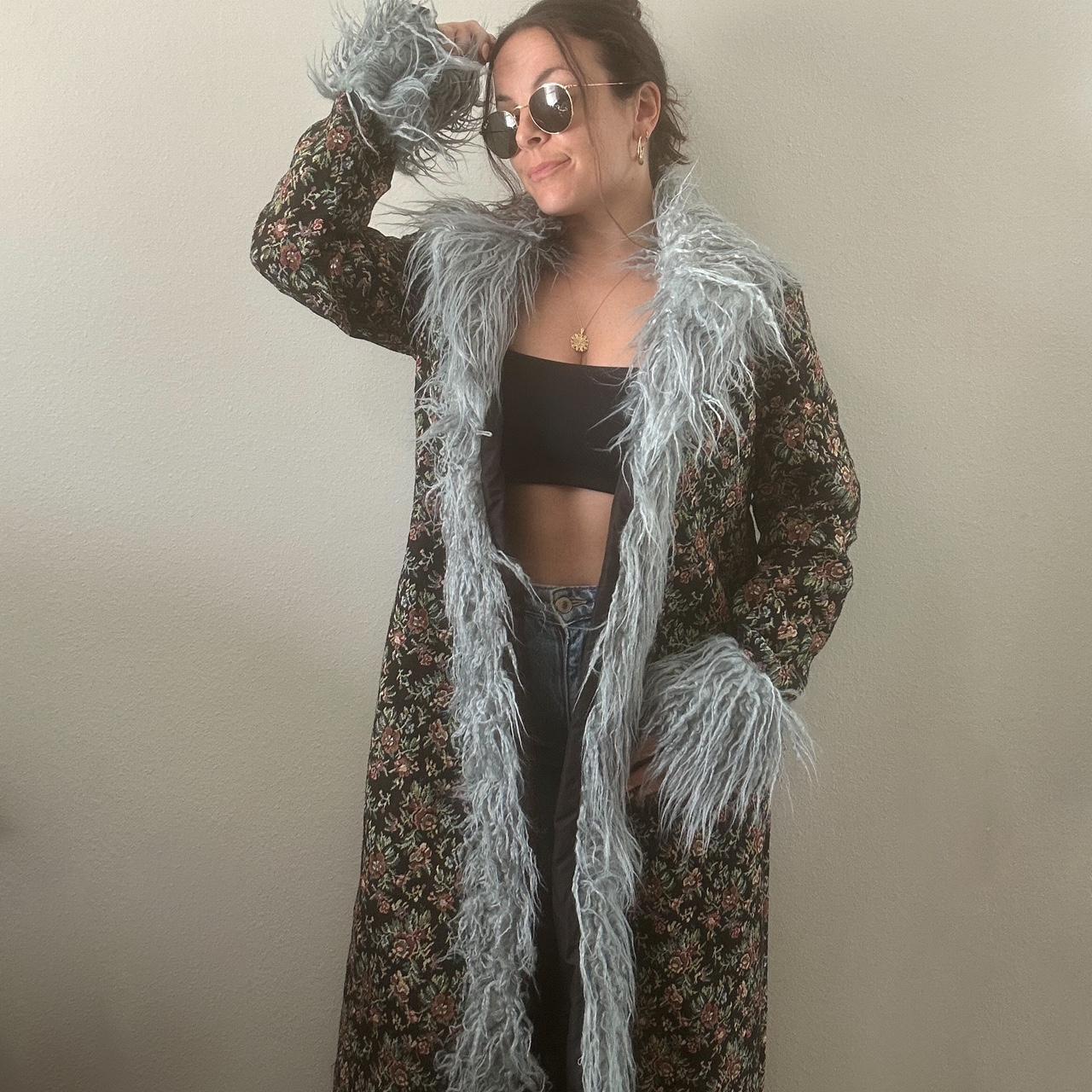 Stunning Tapestry Penny Lane Jacket Fur detailing... | Depop
