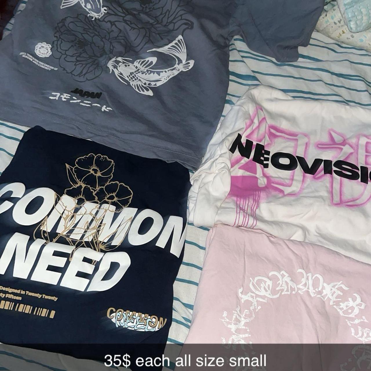 Common Need shirt, 35$ each, barely worn 1-2 times | Depop