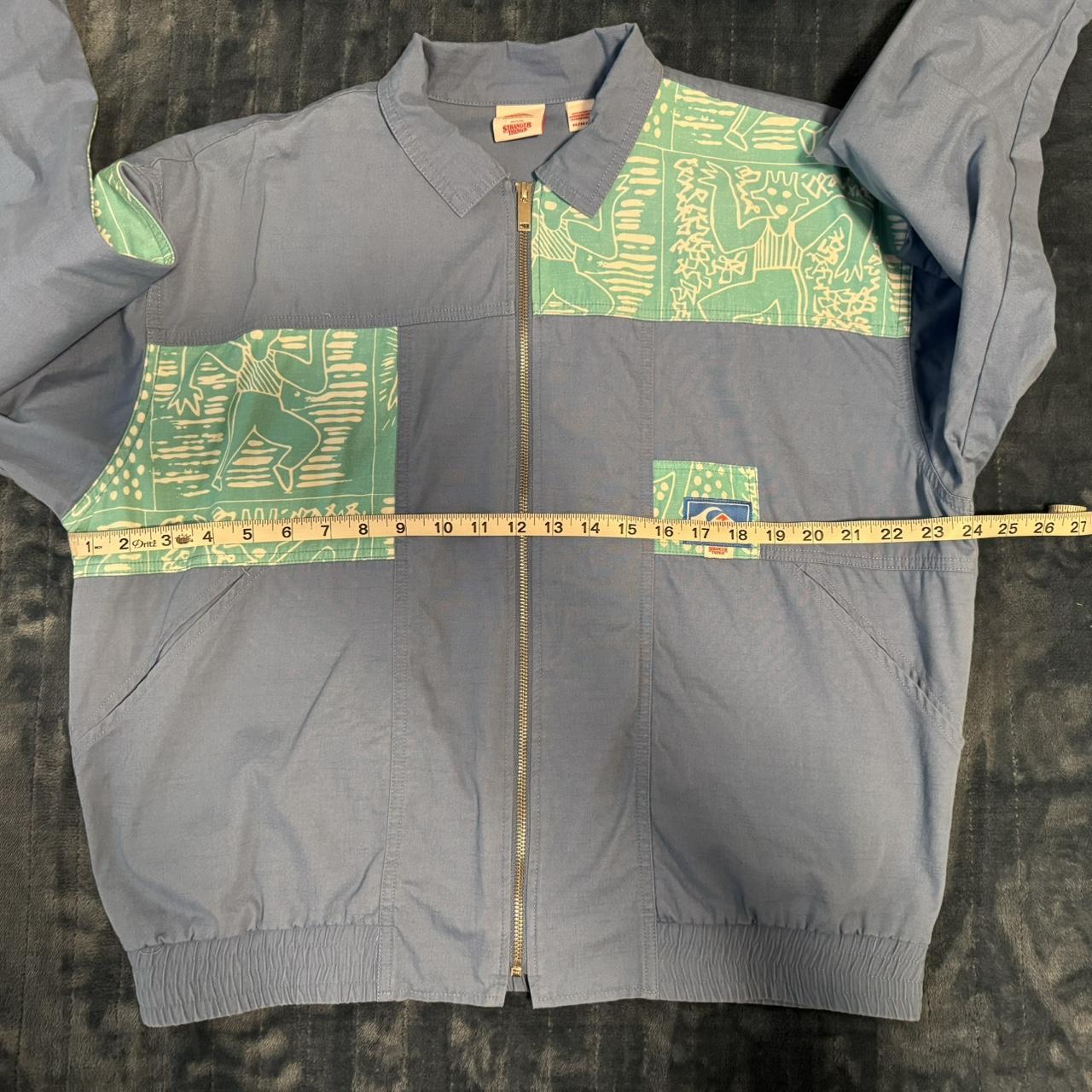 Quiksilver x Stranger Things Blue Jacket Size... - Depop