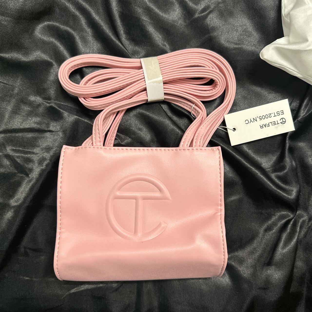 Telfar pink mini bag #Telfar #PinkBag - Depop