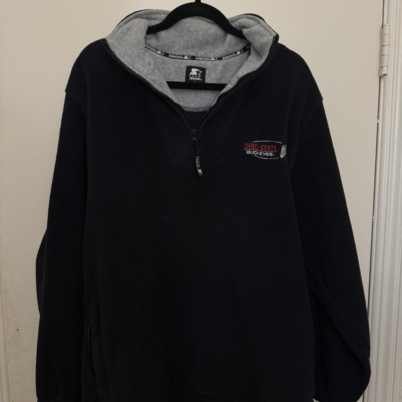 Vintage Quarter Zip Fleece Ohio State University - Depop