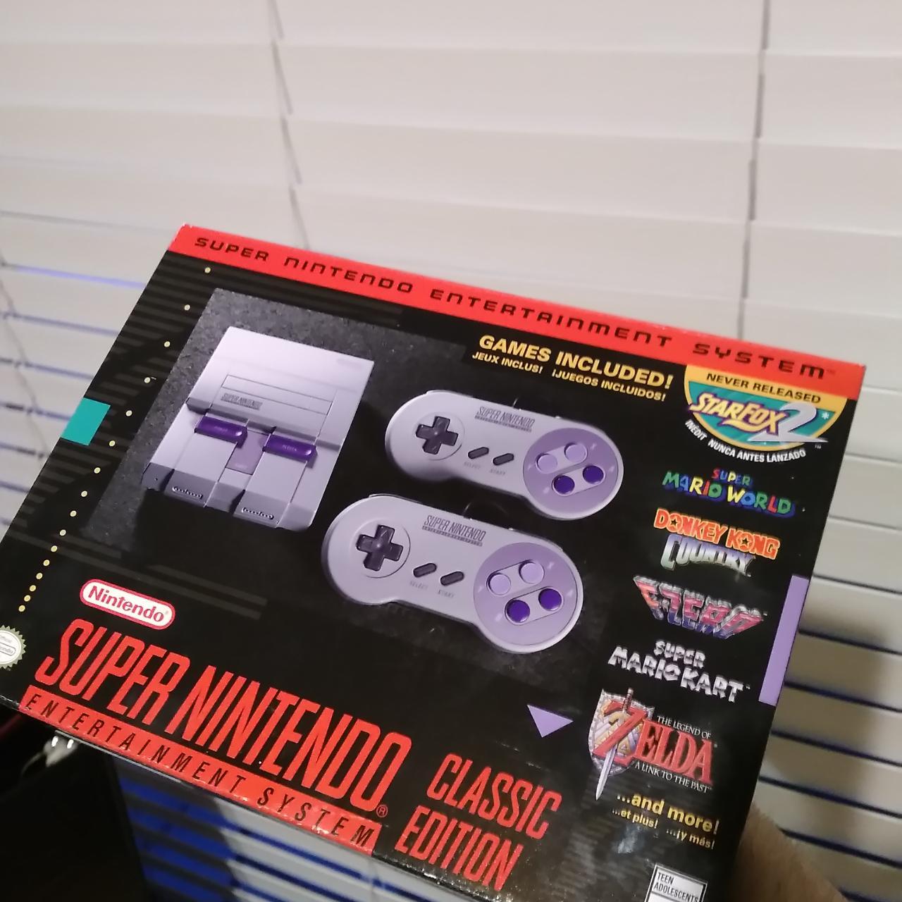 SUPER NINTENDO MINI CLASSIC, BRAND NEW. FREE... - Depop