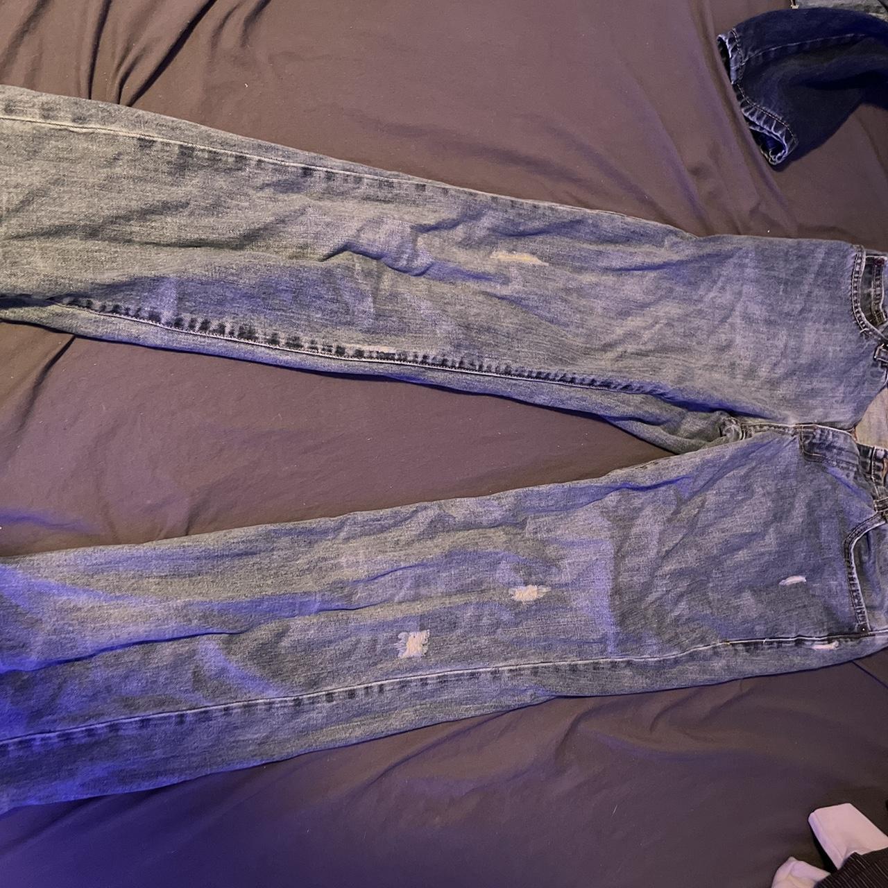 Vintage converse all star jeans mens condition good - Depop