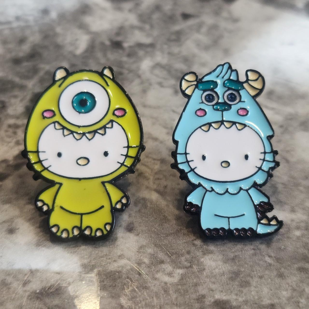 Pixar Monsters inc sully and Mike x Hello kitty... - Depop