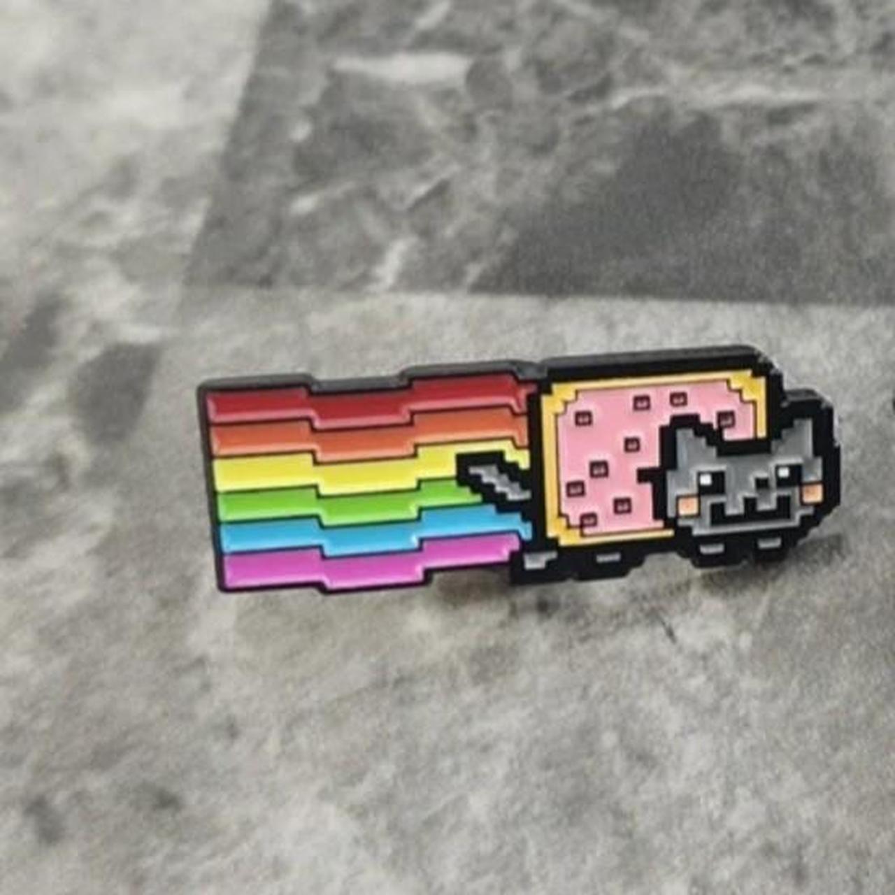 Nyan Rainbow 🌈 Cat Enamel Pin | Depop