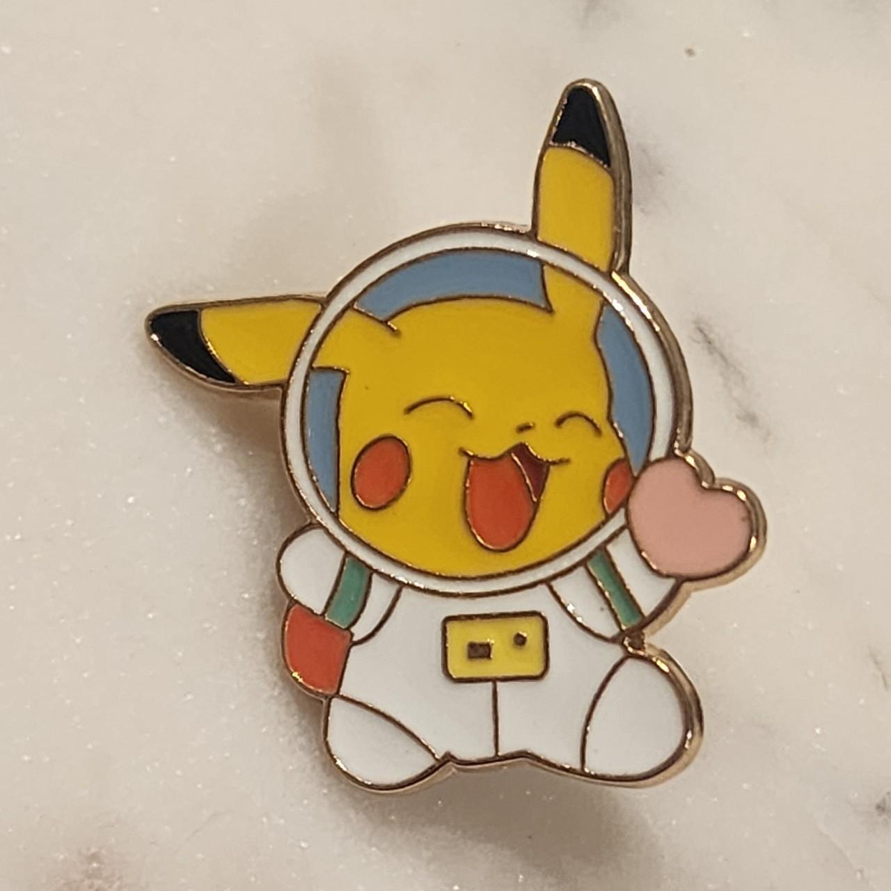 Pokemon Pikachu astronaut space suite heart enamel pin | Depop