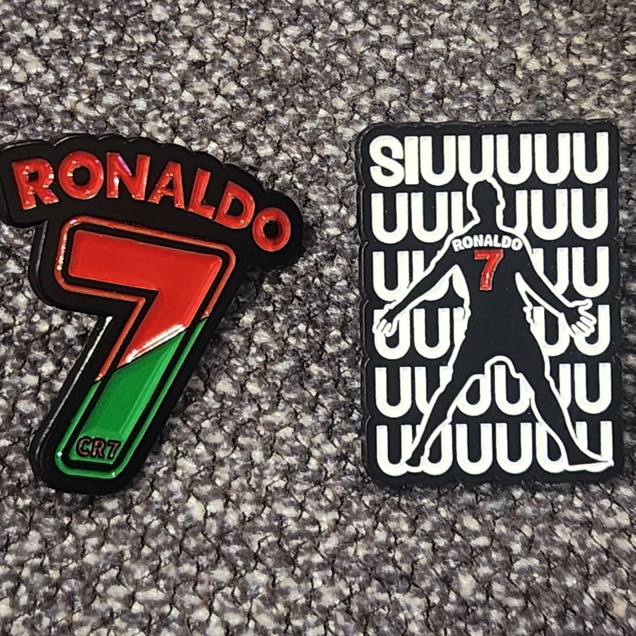 Ronaldo soccer football enamel pin | Depop